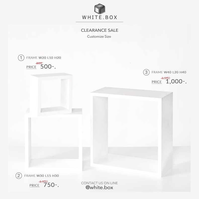 Sold Out // - พร็อพถ่ายภาพ แท่นวางสินค้า Display Box Prop ถ่ายภาพ ...