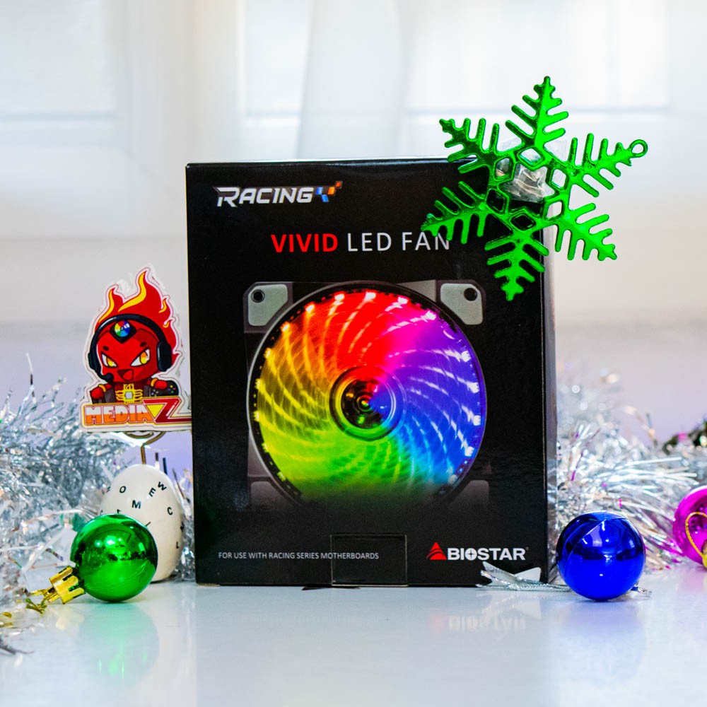 มีโค้ดลด30% Fan RGB 12V 4pin Biostar VIVID LED Fan 12cm 120mm | Shopee ...