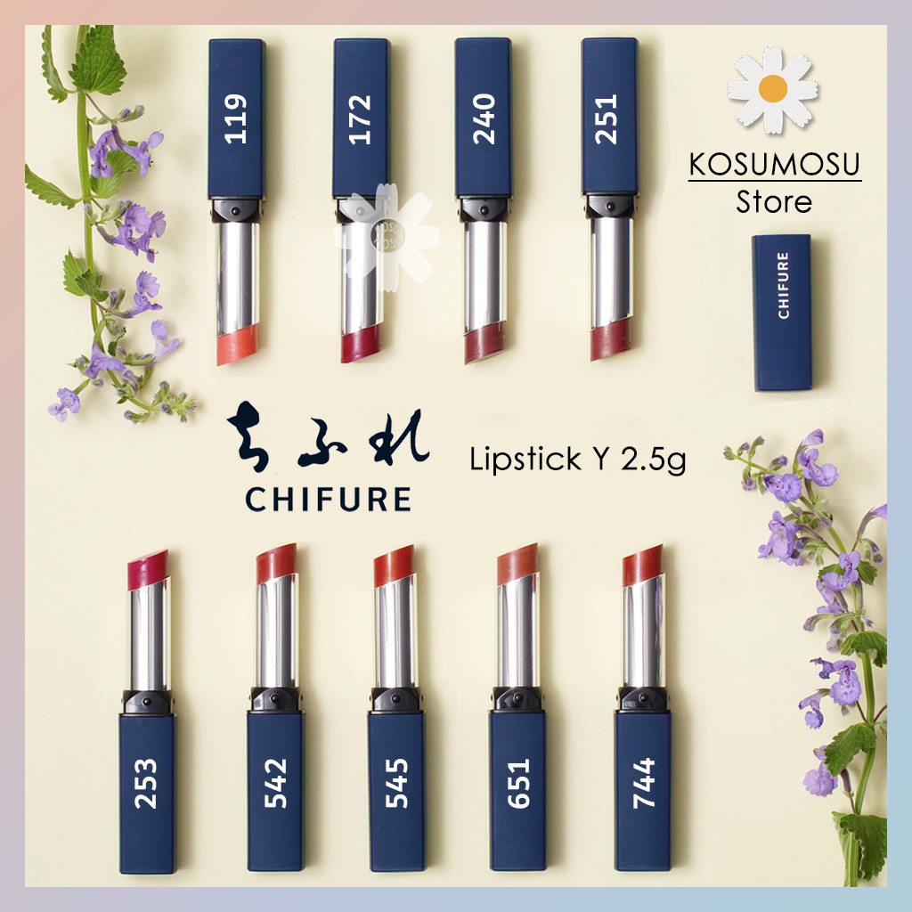 Chifure | Lipstick Y 3.5g | ลิปสติกชิฟุเระ เนื้อนุ่มลื่น มอบสีสวยชัดติดทนนานให้ริมฝีปาก | Shopee ...