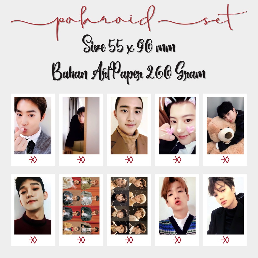 Polaroid Exo พิเศษฤดูหนาว Kpop Lomocard Lomo Card Photo Set แพคเกจ ...