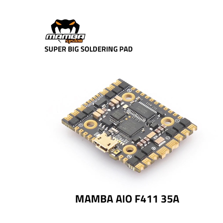 [AIO] MAMBA F411 35A AIO 6S 8bit Flight Controller Stack Internal USB ...