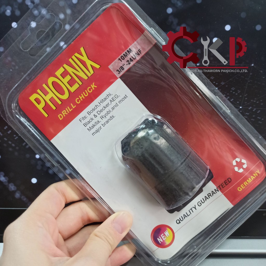 PHOENIX DRILL CHUCK หัวสว่านมือบิด 3/8" - 24UNF 10mm. หัวสว่านมือบิด ...