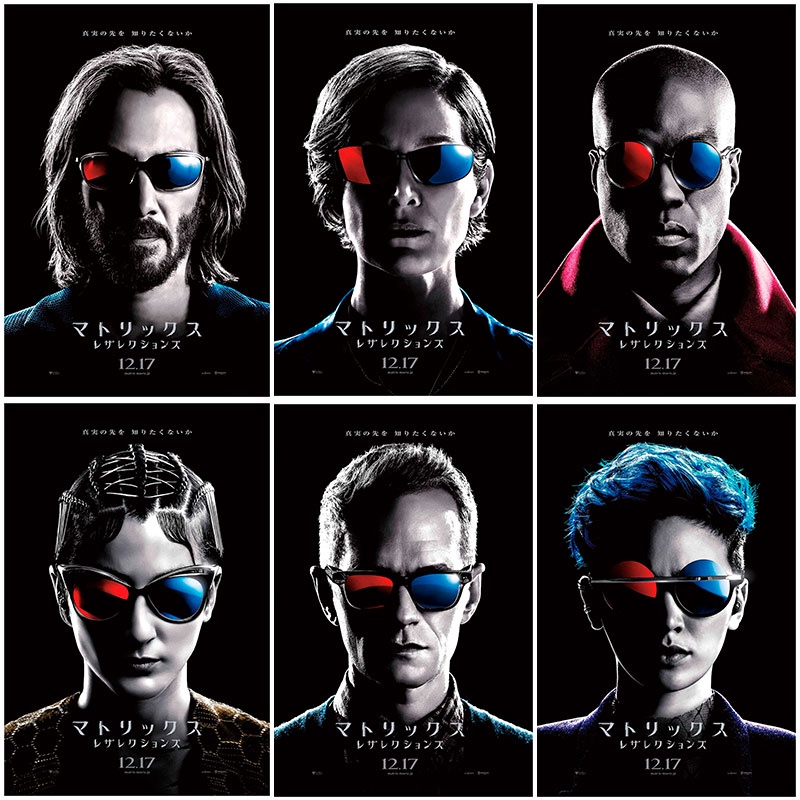 The Matrix 4 : Matrix Resurrections Japanese Character Posters เดอะ ...