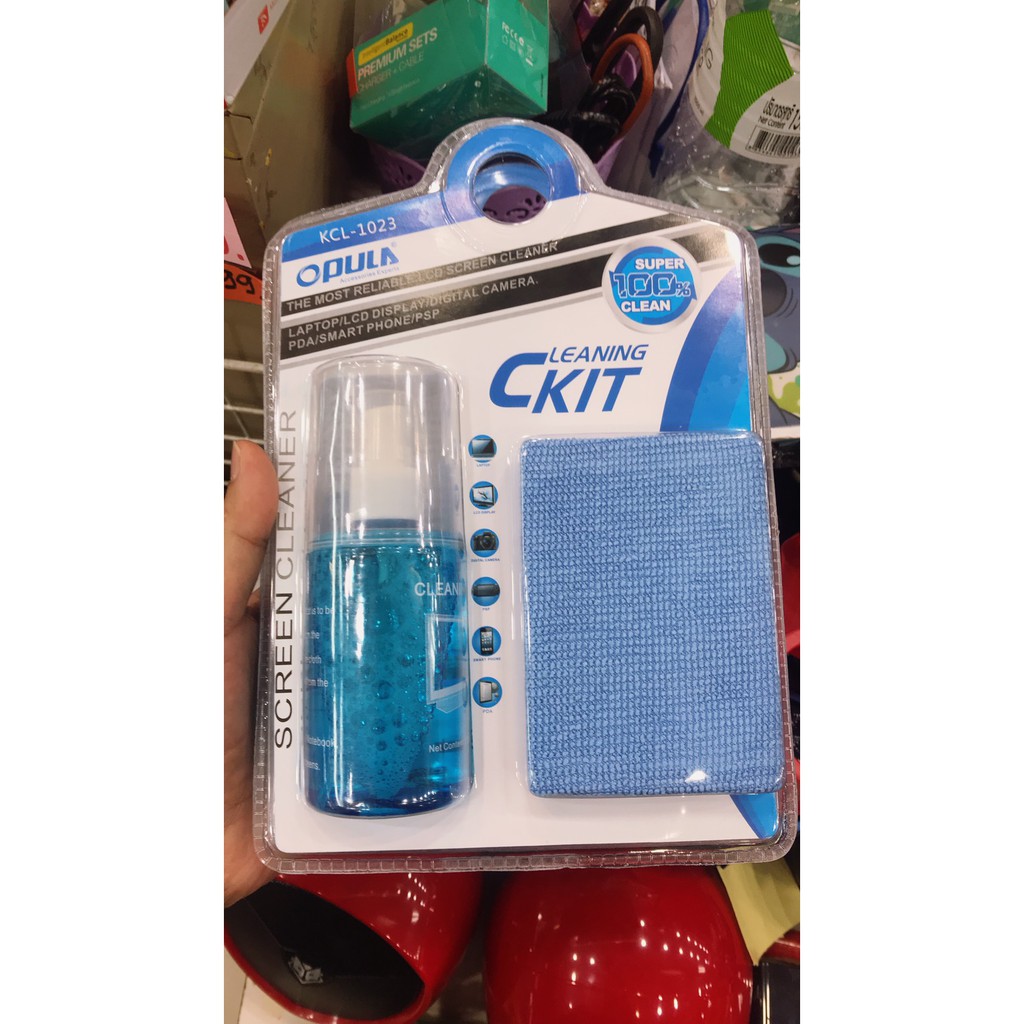 Cleaning Kit น้ำยาเช็ดหน้าจอ และ ผ้าเช็ด พร้อมส่ง เช็ดได้ทั้งจอคอม จอ ...