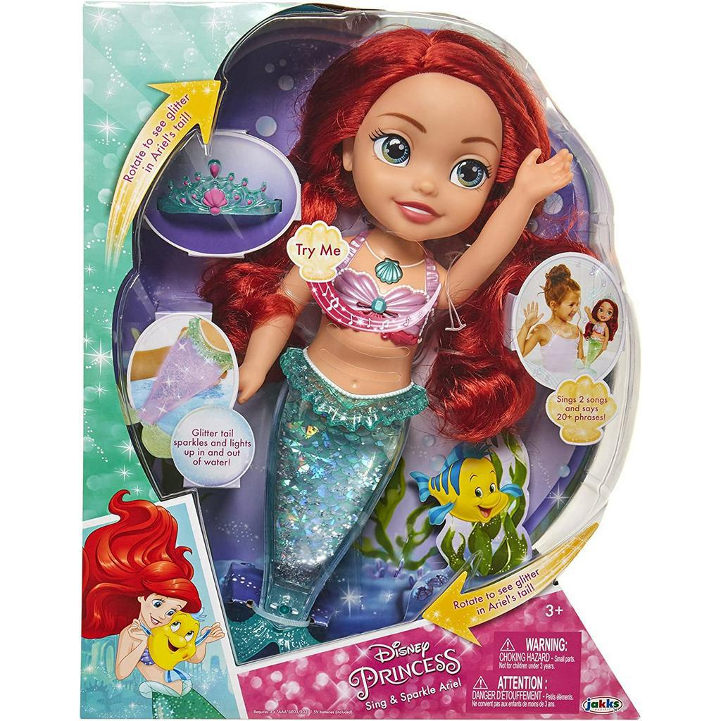 Disney Princess Glitter & Lights Sing & Sparkle Ariel Doll ตุ๊กตาเจ้า ...