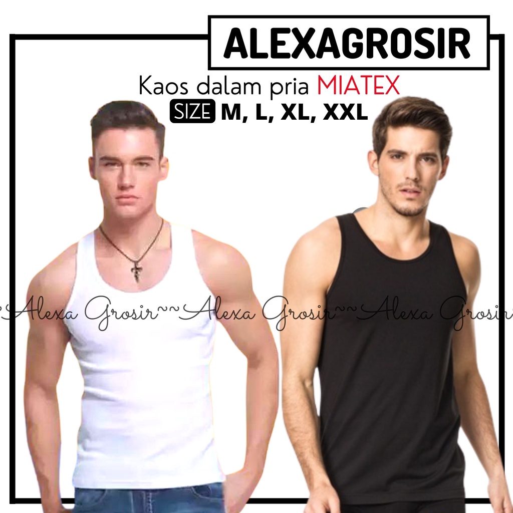 Hitam PUTIH Miatex เสื้อกล้ามสีดําและสีขาว / พรีเมี่ยมผู้ใหญ่ Men& 39;s Tanktop เสื้อกล้ามเสื้อ ...