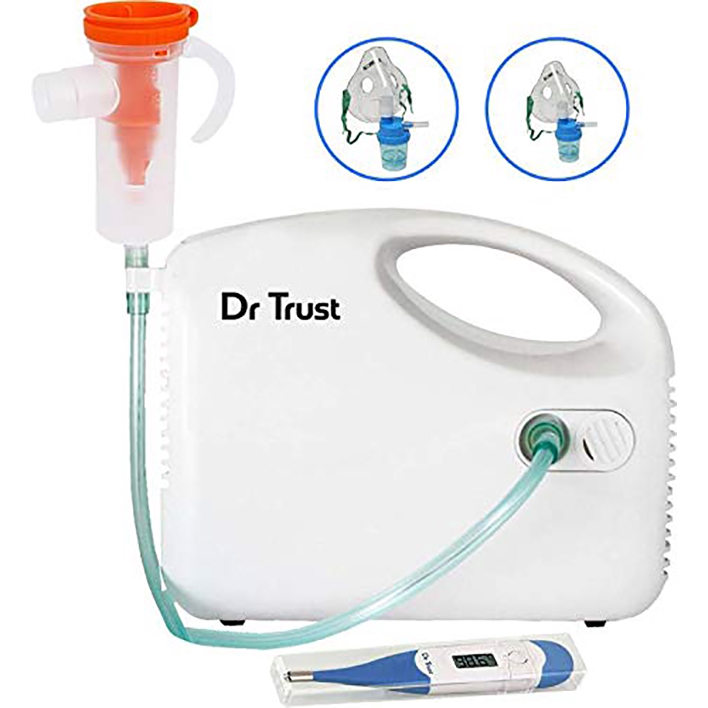 Dr Trust Bestest Compressor Nebulizer Machine Kit (White) | Shopee Thailand