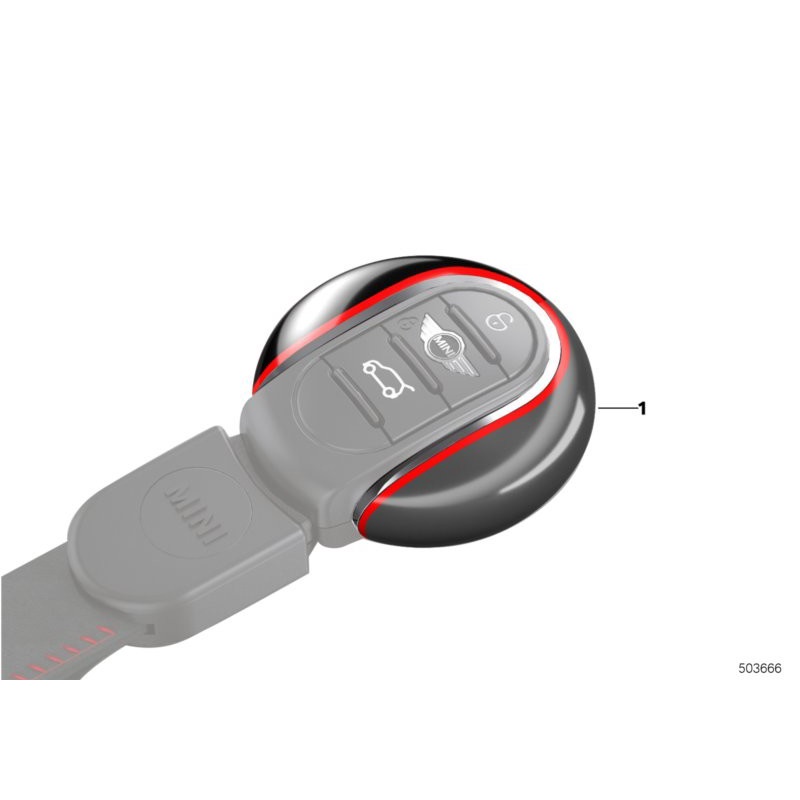 กรอบกุญแจ+สายคล้องแท้ JCWPRO 2021 [อะไหล่ Part แท้] MINI PN ...