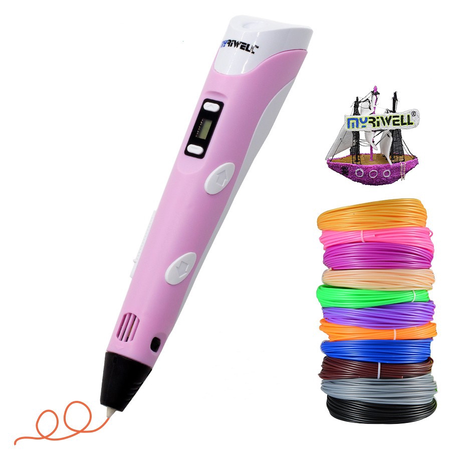 3D Printing Pen Kids Digital Intelligent Arts Drawing Pen Making Doodle ...