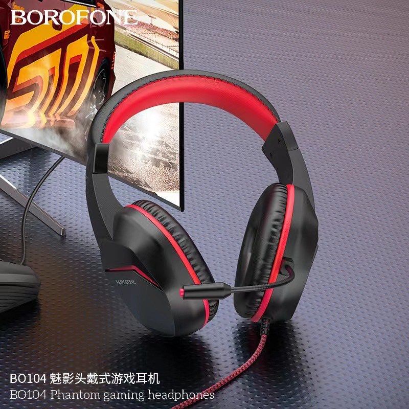 Borofone BO104 Gaming Headphone หูฟังแบบครอบหัวพร้อมไมค์ในตัว เหมาะ ...
