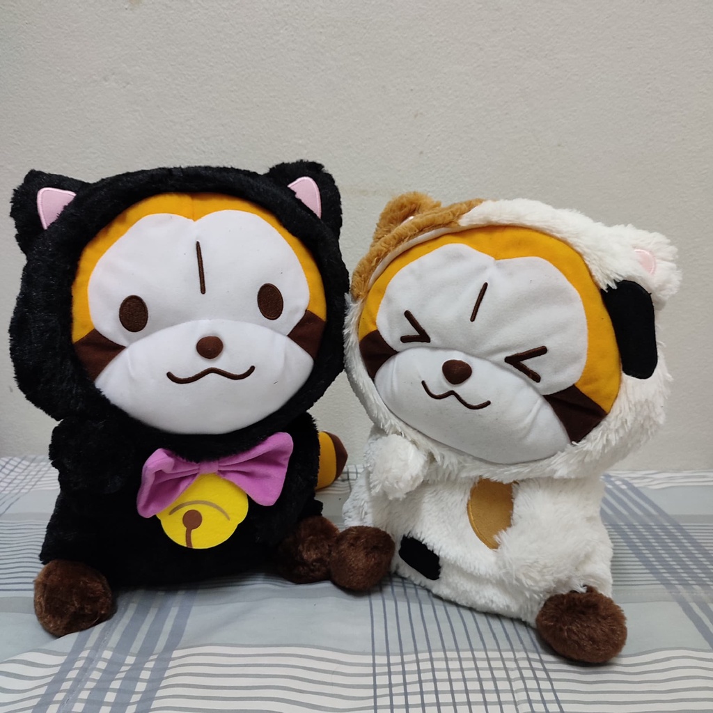 ตุ๊กตา ตุ๊กตาแรคคูน ราสคาล Puchi Rascal งานมงคล แมวกวัก แมวดำ / แมว 3 ...