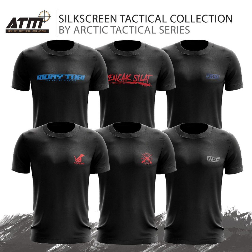 เสื้อยืด Arctical TACTICAL MALAYSIA Baju Taktikal ไมโครไฟเบอร์ ไซล์ ...