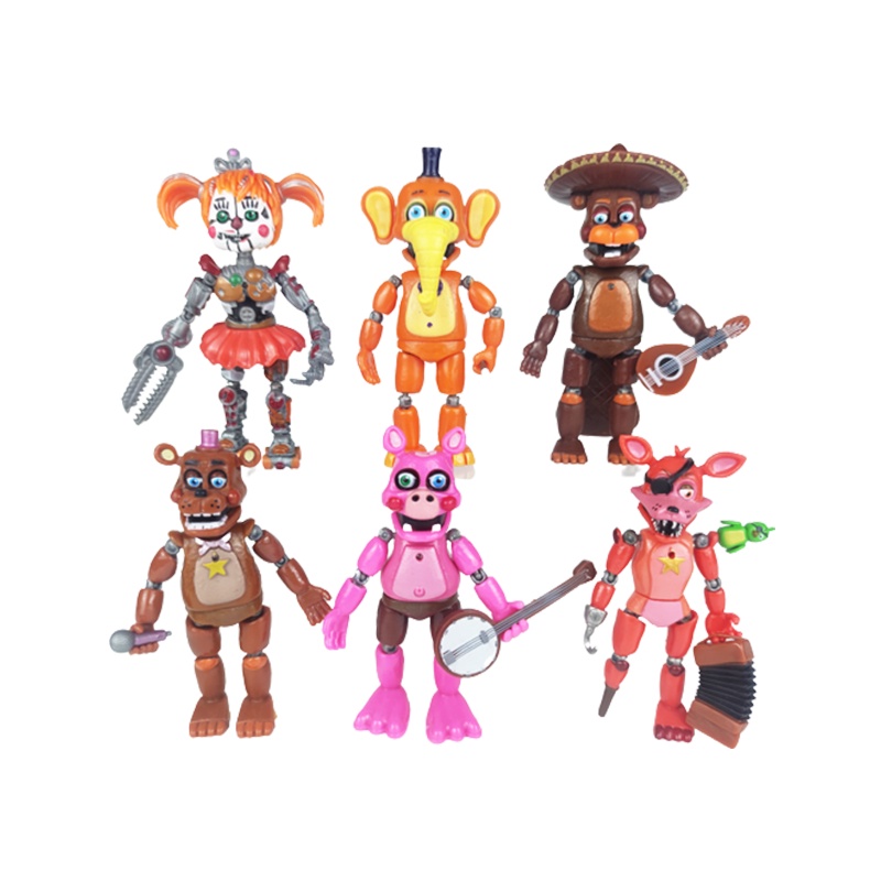 FNAF Action Figure Set Security Breach Five Nights at Freddy's Action ...