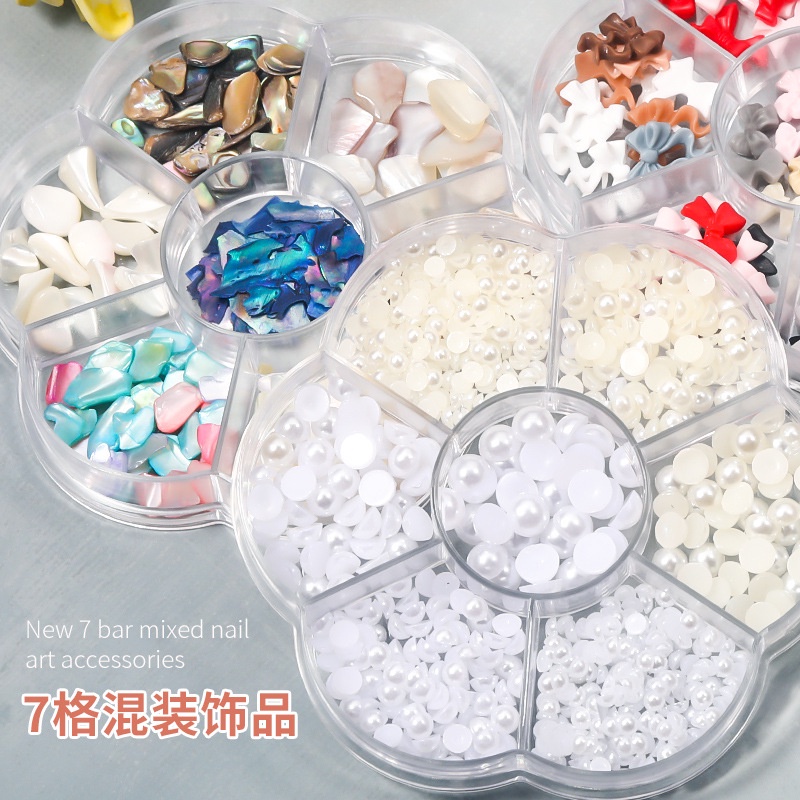 【Lockier】 เครื่องประดับเล็บ ลายการ์ตูนหมี ผีเสื้อ ผลไม้ ไข่มุก และเพชร ...