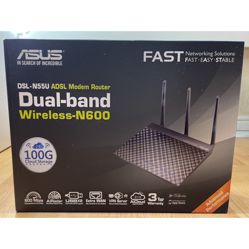 ADSL Modem Router ASUS (DSL-N55U) C1 มือสอง สภาพดีมาก | Shopee Thailand