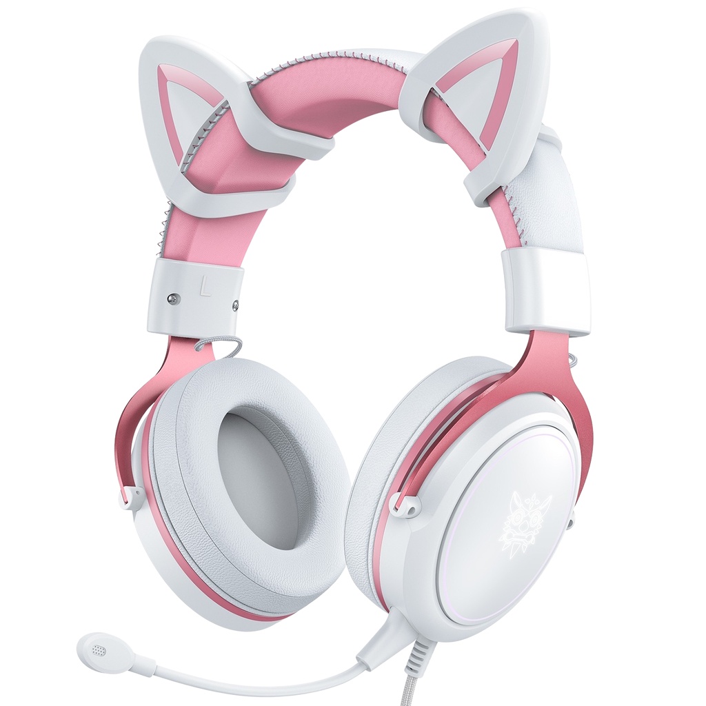 Onikuma Gaming Headset X10 RGB 3.5mm Special Edition White/Pink ...