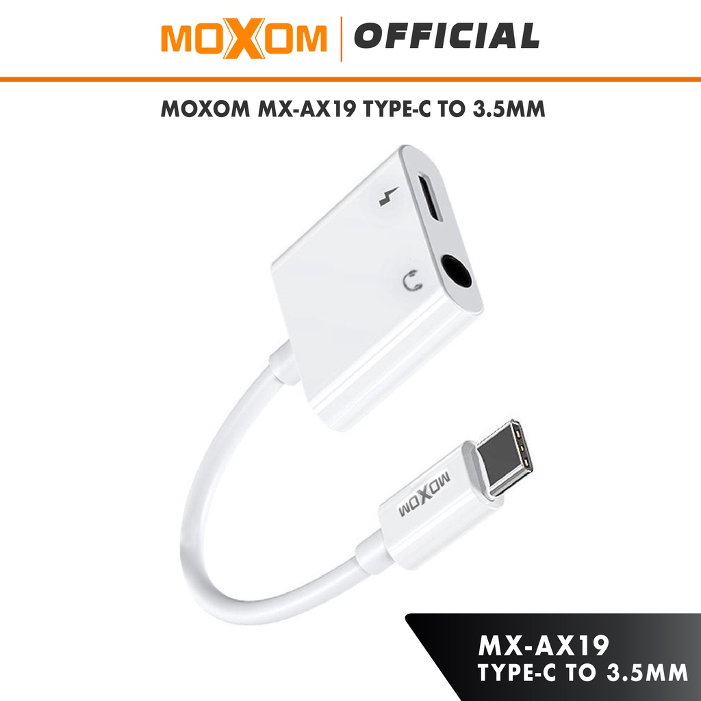 Moxom MX-AX19 อะแดปเตอร์ชาร์จ Type-C เป็น 3.5 มม. | Shopee Thailand