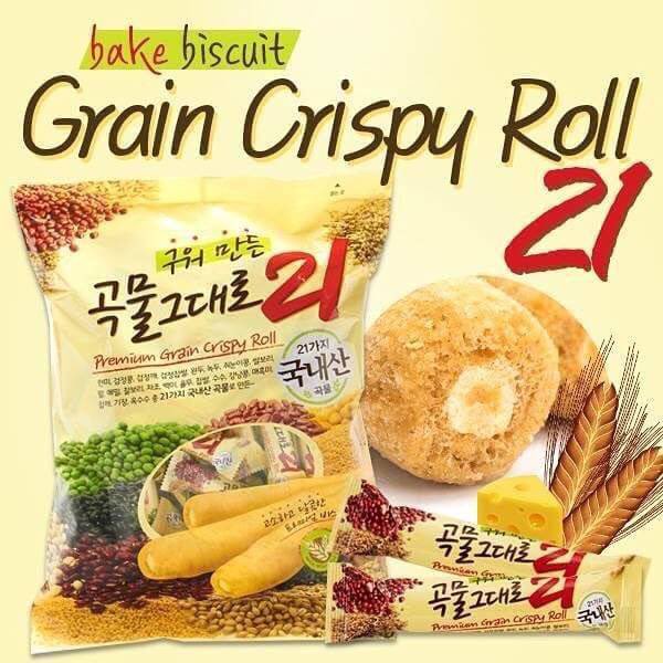 GAEMI Grain Crispy Roll เกมิ ขนมธัญพืชอบกรอบสอดไส้ครีมชีส 80g. ขนม ...