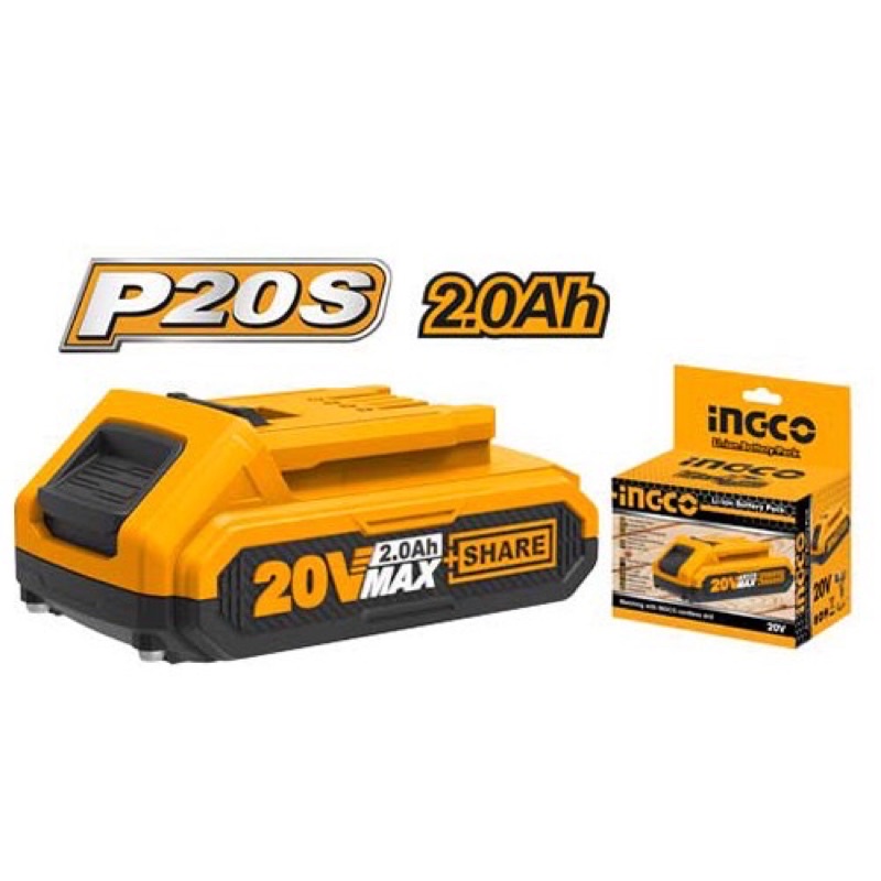 INGCO แบตเตอรี่ 2 แอมป์ FBLI2001 TFBLI2001 | Shopee Thailand