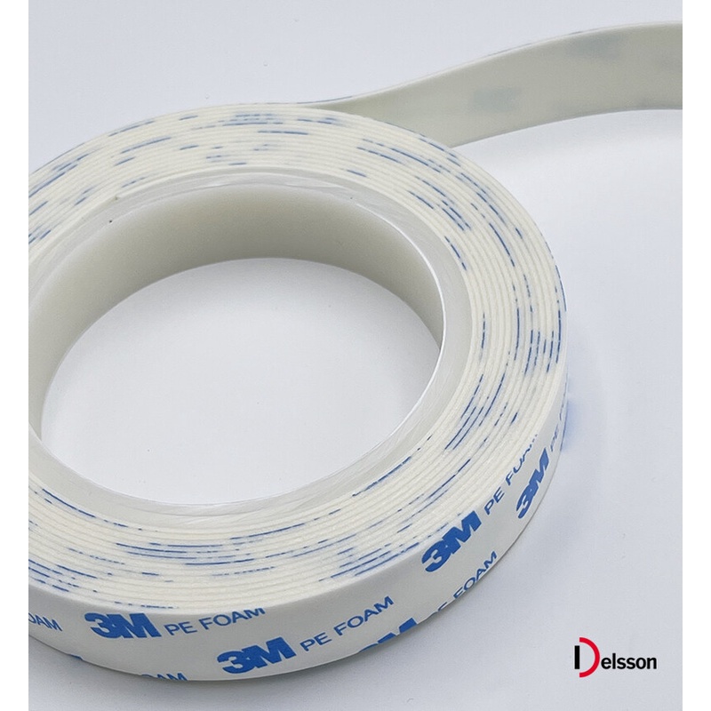 Delsson 3M 1600T White PE Foam Tape เทปกระดาษทิชชู่สองหน้า เทปทิชชู่ ...