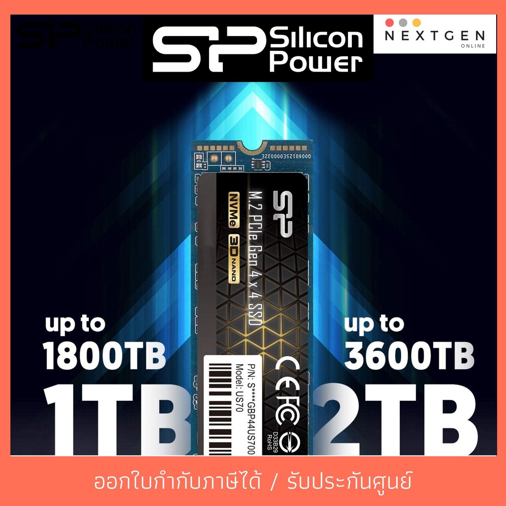 SILICON POWER US70 M.2 NVMe 1TB 2TB US70 2280 PCIE 4.0 nvme 3D NAND ...