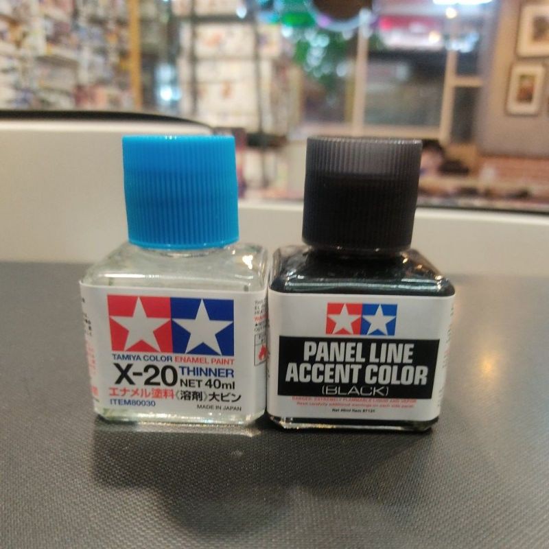 Panel Line Black + X-20 thinner Set | Shopee Thailand