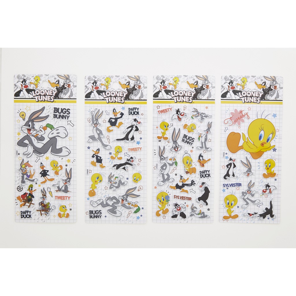 VS License Trading Looney Tunes Sticker Puffy set 4ชิ้น | Shopee Thailand