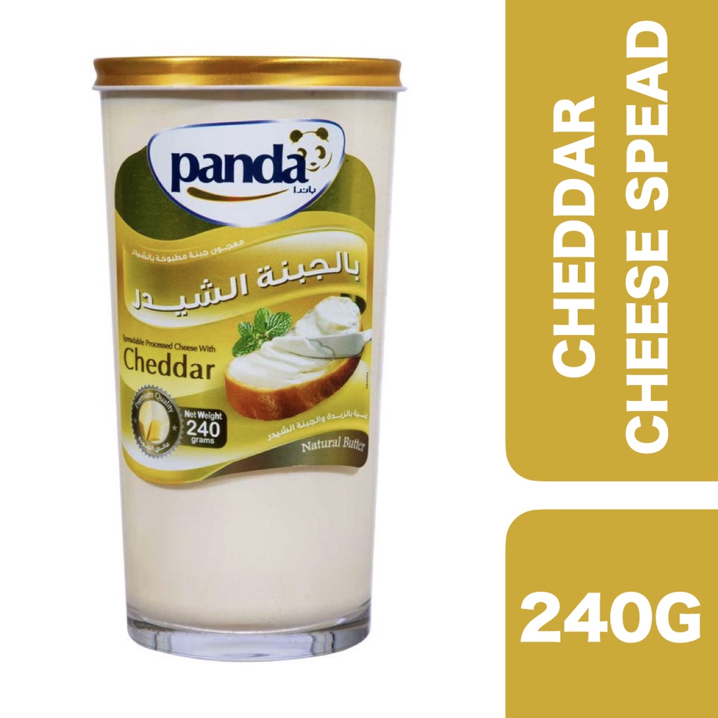Panda Cheddar Cheese Spread 240g ++ แพนด้า เชดด้าชีสสเปรด 240 กรัม ...