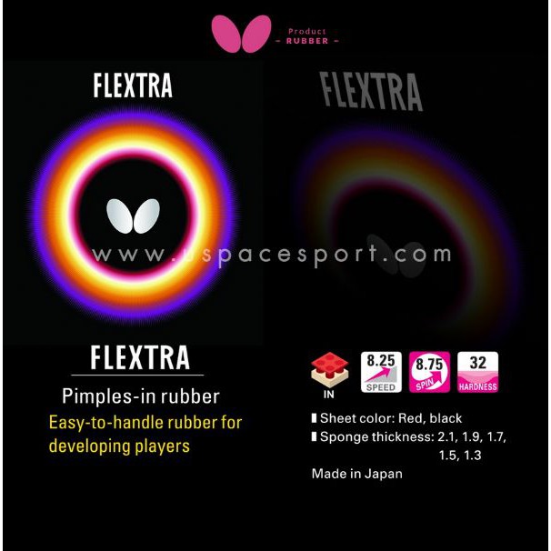 ยางปิงปอง BUTTERFLY Flextra แท้100% ฟองน้ำหนาสุด2.1 | Shopee Thailand