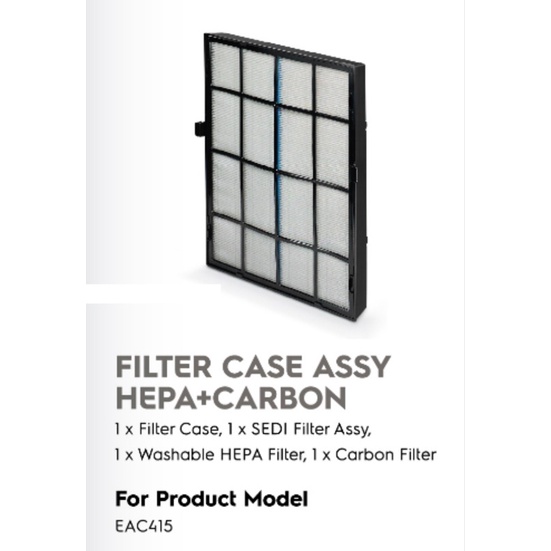 filter เครื่องฟอกอากาศ Electrolux รุ่น EAC415 | Shopee Thailand