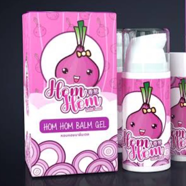 HOM HOM Balm Gel หอมหอมบาล์มเจล 17 กรัม เจลหัวหอม ลดอาการคัดจมูก ...