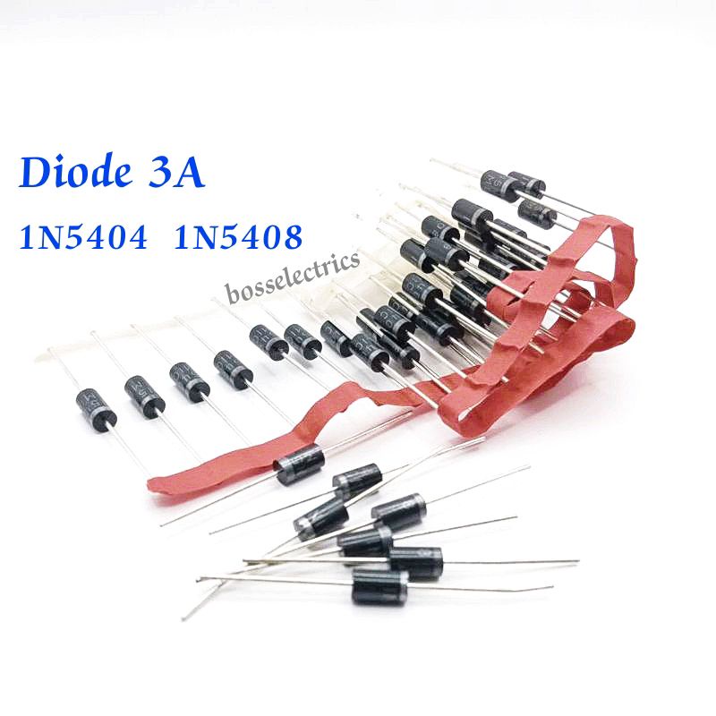ราคาต่อแพ็ค 100ตัว 👉👉 1N5404 (400V) 1N5408 (1000V) DIODE RECTIFIER IN5404 IN5408 ไดโอดเลคติฟายน์ ...