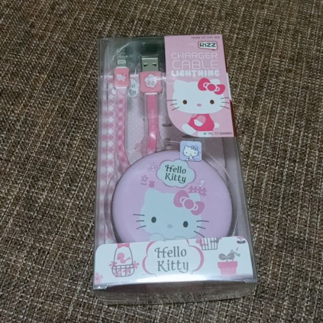 Rizz / Hello Kitty สายชาร์จ ไอโฟน สีชมพู | Shopee Thailand