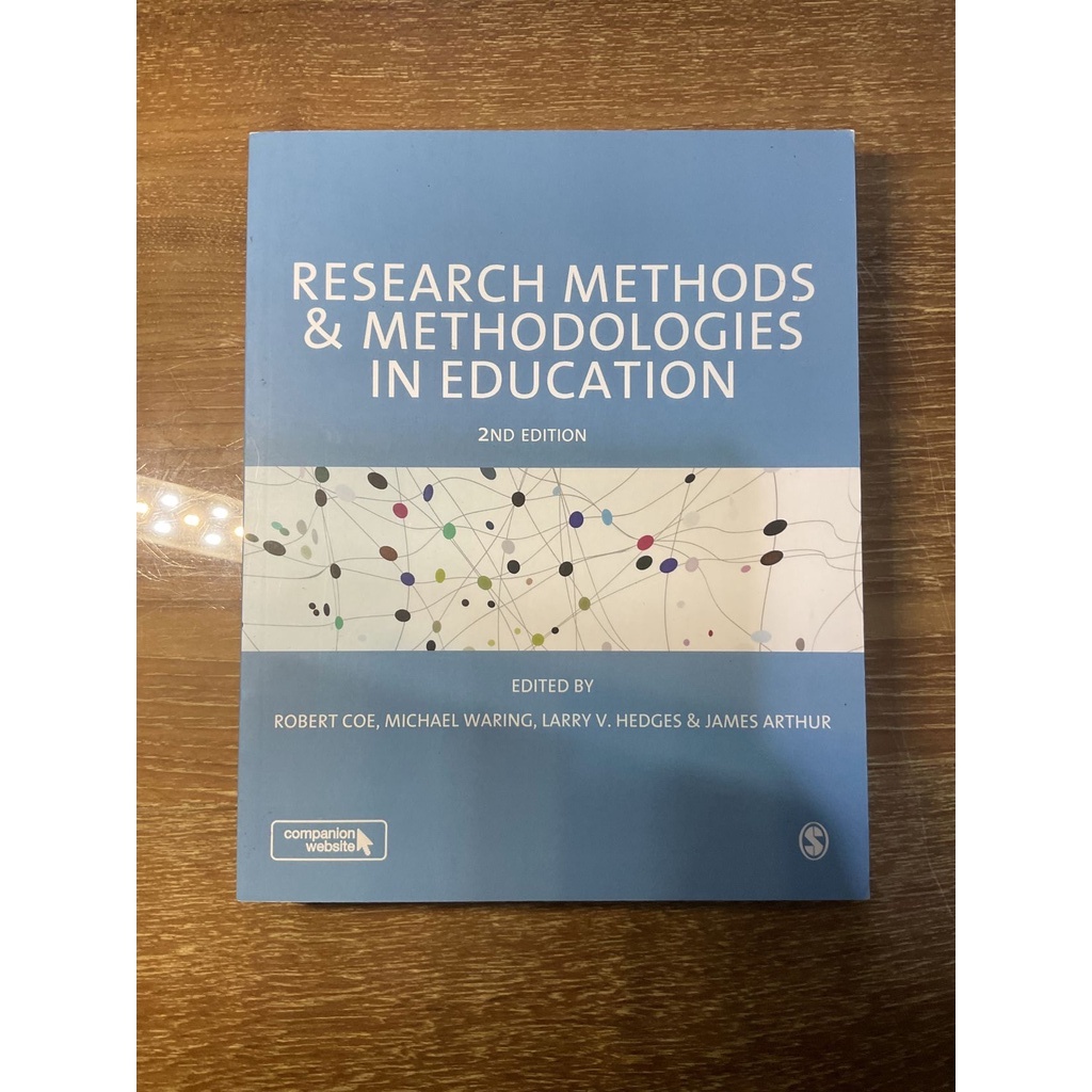 Research Methods and Methodologies in Education 2nd Edition (Textbook ...