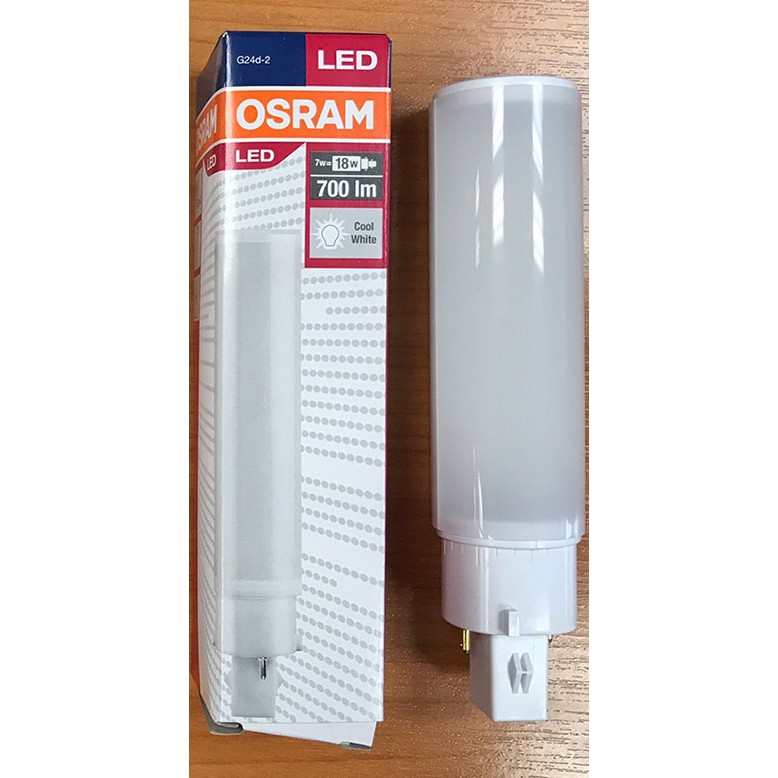 Osram LED DULUX D 7W ขั้ว G24D-2 ใช้แทน DULUX D 18W, PL C 18W | Shopee Thailand