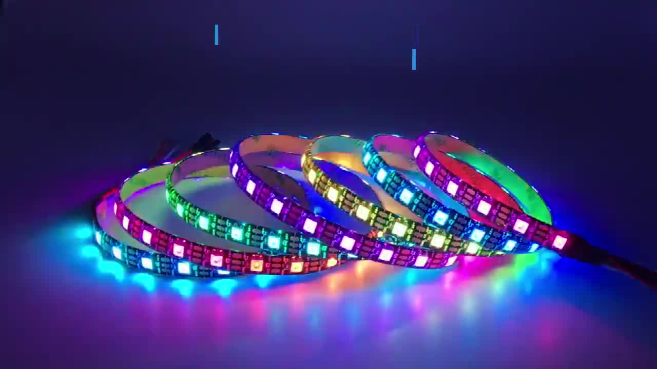 Ws2812b led Strip 1 ม. 144 พิกเซล/ leds/m สมาร์ท 5050 RGB led Strip ...