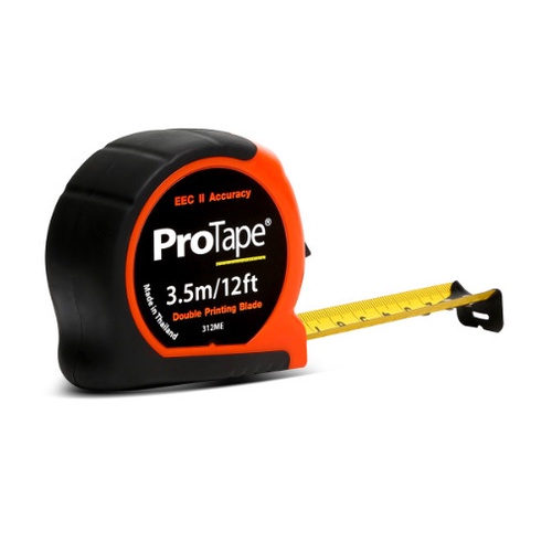 PROTAPE (โปรเทป) 0-312ME ตลับเมตร 3.5M/12FT ORANGE/BLACK (P161-0015 ...