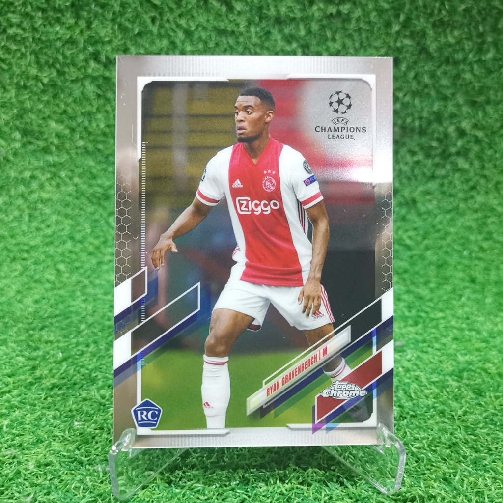 ขาย การ์ด Topps Chrome Uefa Champions League UCL 2020-21 Ryan Gravenberch Ajax Amsterdam การ์ด ...