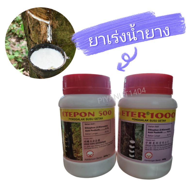 [แท้100% พร้อมส่ง] ยาทาหน้ายางเร่งน้ำยาง ETEPON500 , ETER1000 , ETEPON ...