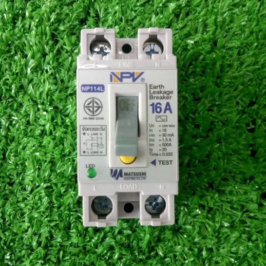 NPV เบรกเกอร์กันดูด เบรกเกอร์ 2P 16A ,32A ของแท้100% มีสัญญาณไฟ | Shopee Thailand