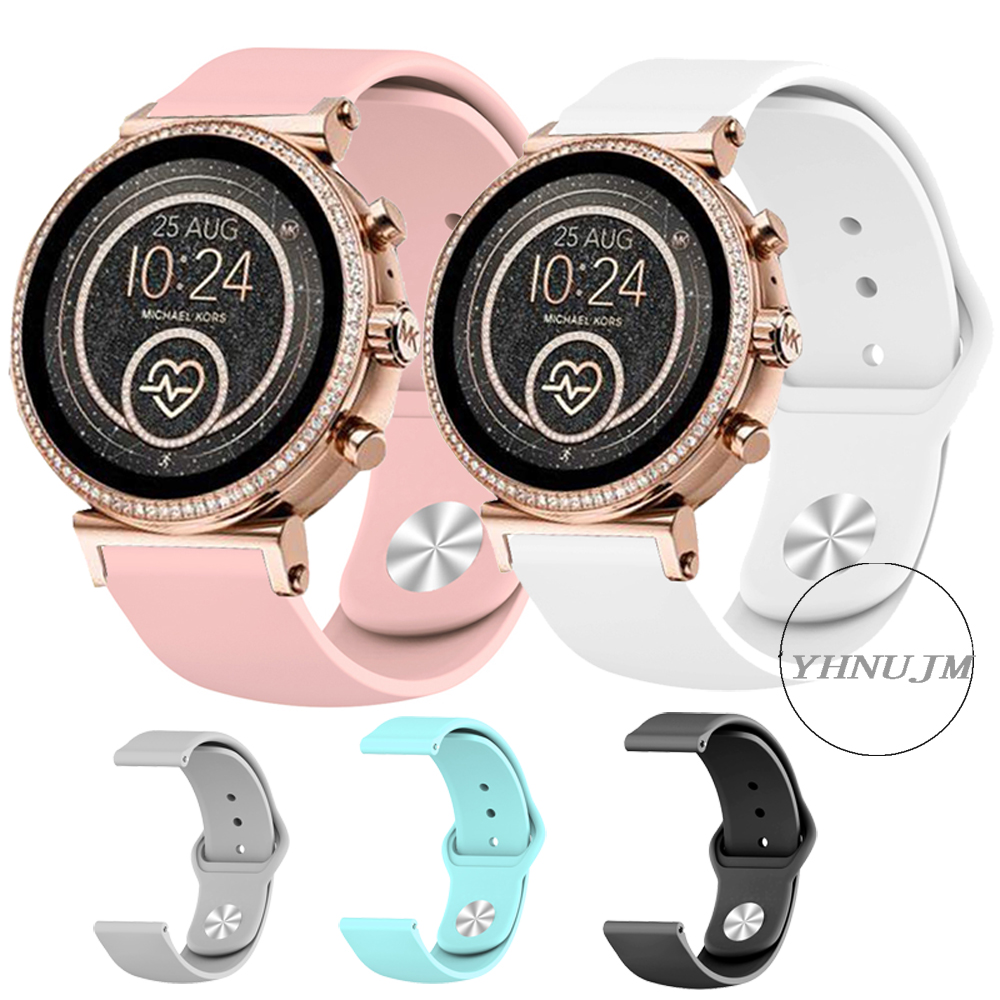 ซื้อ สาย Michael Kors Access Gen 4 Sofie สาย สายนาฬิกาข้อมือซิลิโคน For