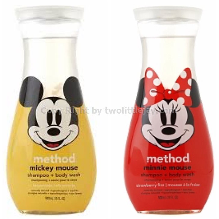 Method Mickey & Minnie Shampoo + Body wash เจลอาบน้ำ+สระผม ผมนุ่มผิว ...