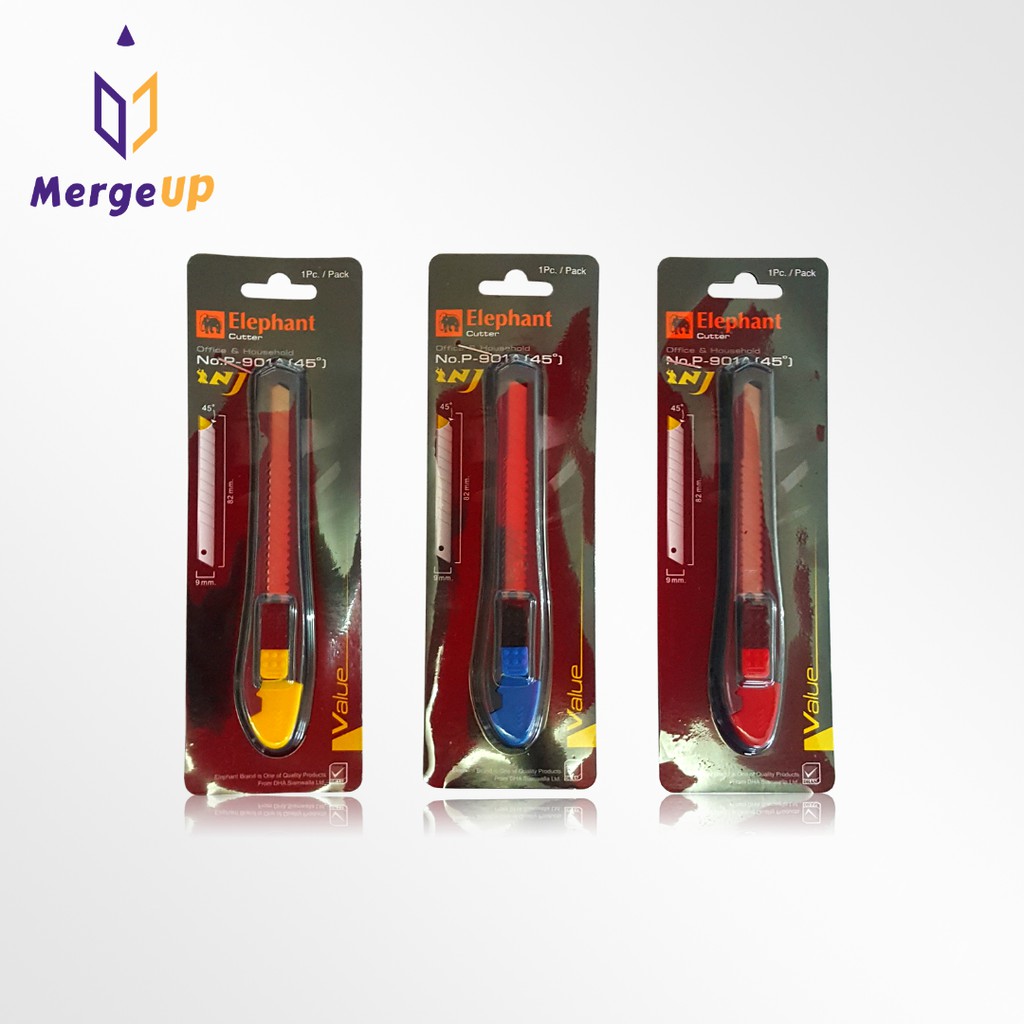 มีดคัตเตอร์ No.P-901A 45 องศา ELEPHANT (9mm.) | Shopee Thailand