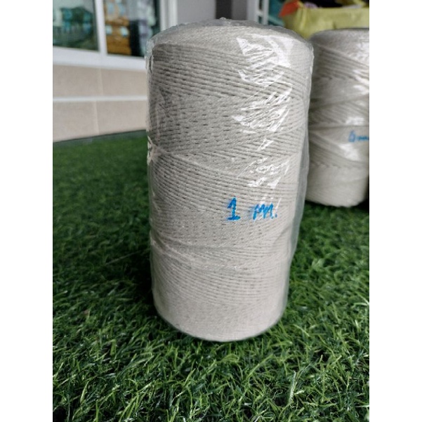 เชือกคอตตอน 1,2,3,4,มม.500กรัมรวมแกนcotton1,2,3,4,mm | Shopee Thailand