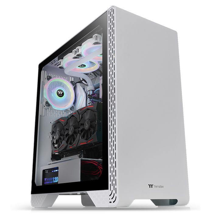 CASE (เคส) THERMALTAKE S300 Tempered Glass Snow Edition Mid-Tower ...