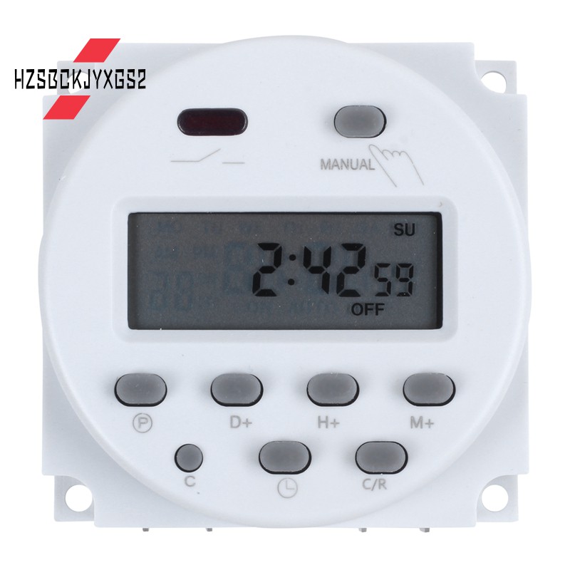 DC 12v Digital LCD Power Programmable Timer Time Switch Relay 16A AMPS ...