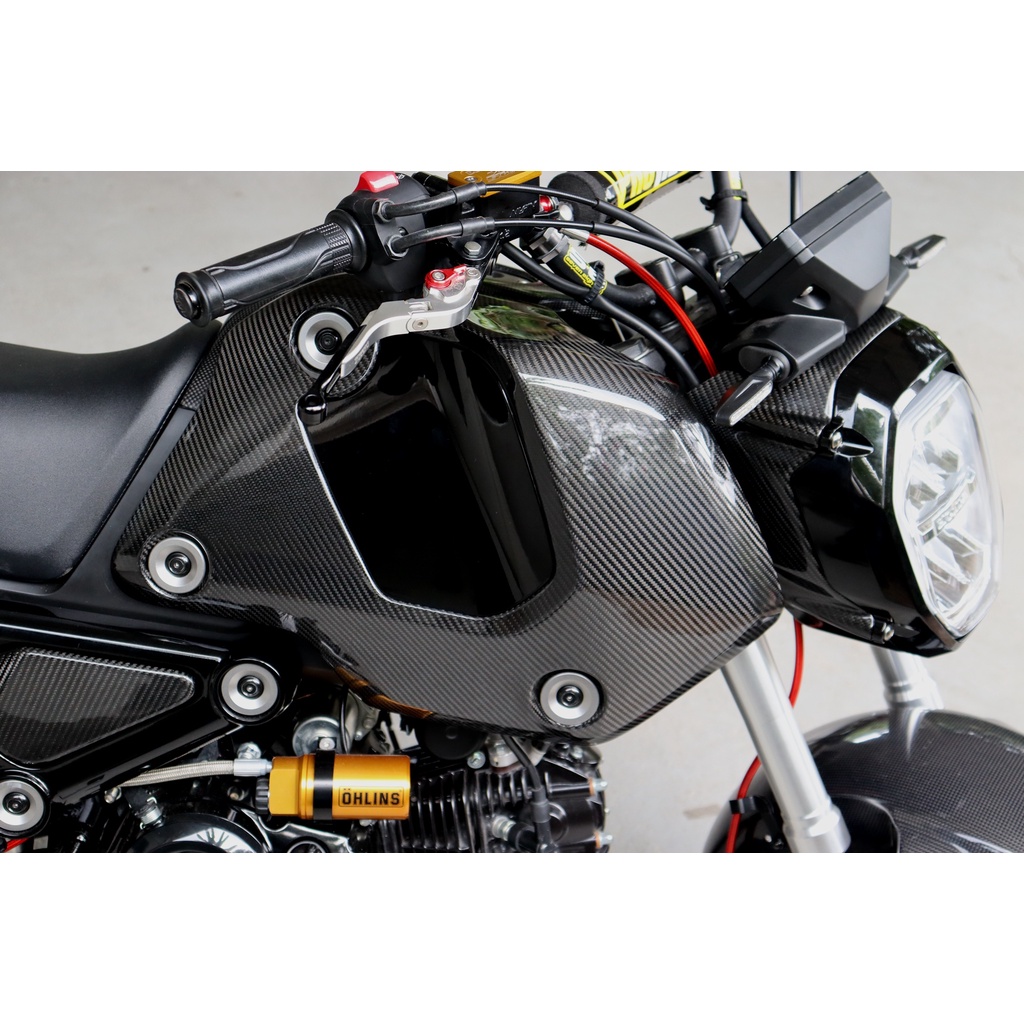 Shroud Cover, Carbon, Pair, Grom 125 ครอบปีกGrom 125 honda | Shopee ...