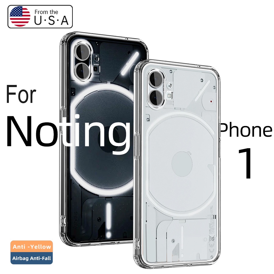 สําหรับ Nothing Phone 2 Case ELVEV Crystal Clear Hard PC กันกระแทก ...