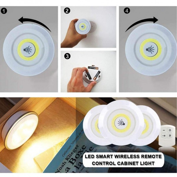 Led light with remote control set of 3 | Shopee Thailand
