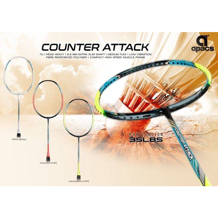 ไม้แบดมินตันApacs counter attack | Shopee Thailand